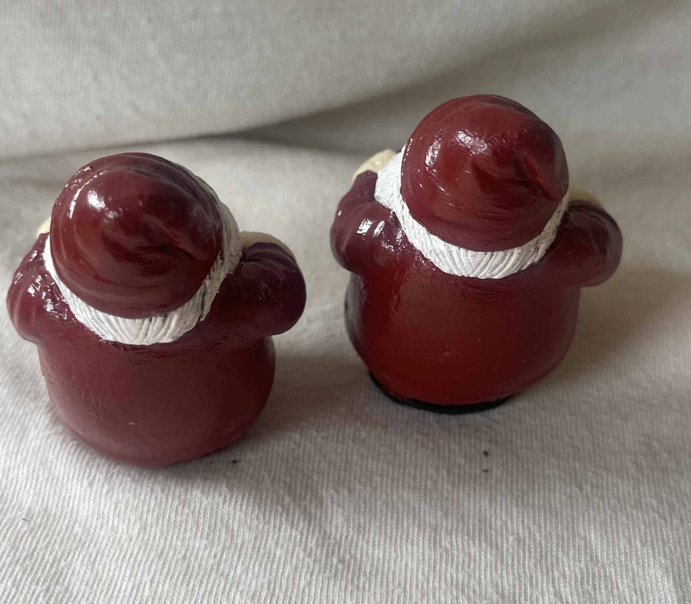 Handpainted Small Roly Poly Santa With Candle - Etsy