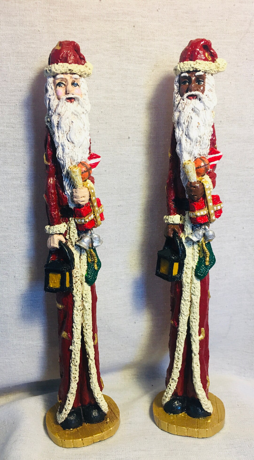 Handpainted "half Moon" Santa - Etsy