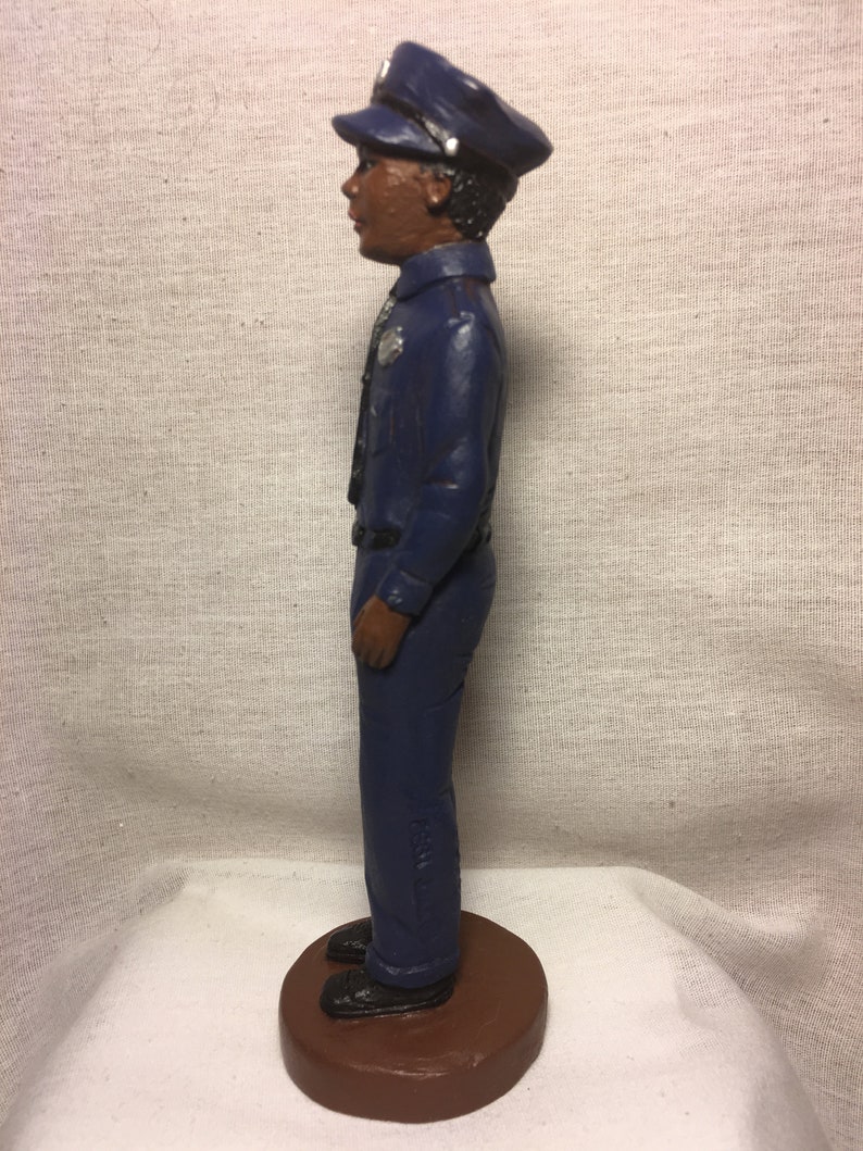 Handpainted Policeman Figurine - Etsy
