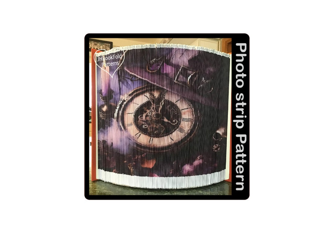 Steampunk Pocket Watch Photo Strip Book Art Pattern (1949PS) - Etsy