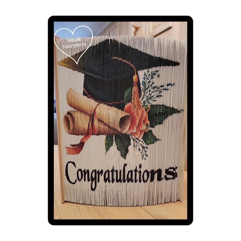 Conratulations Graduation Photo Strip Book Art Pattern (1794PS) - Etsy
