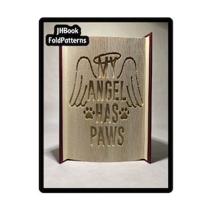 My Angel Has Paws Cut and Fold Book Art Pattern 5932 - Etsy