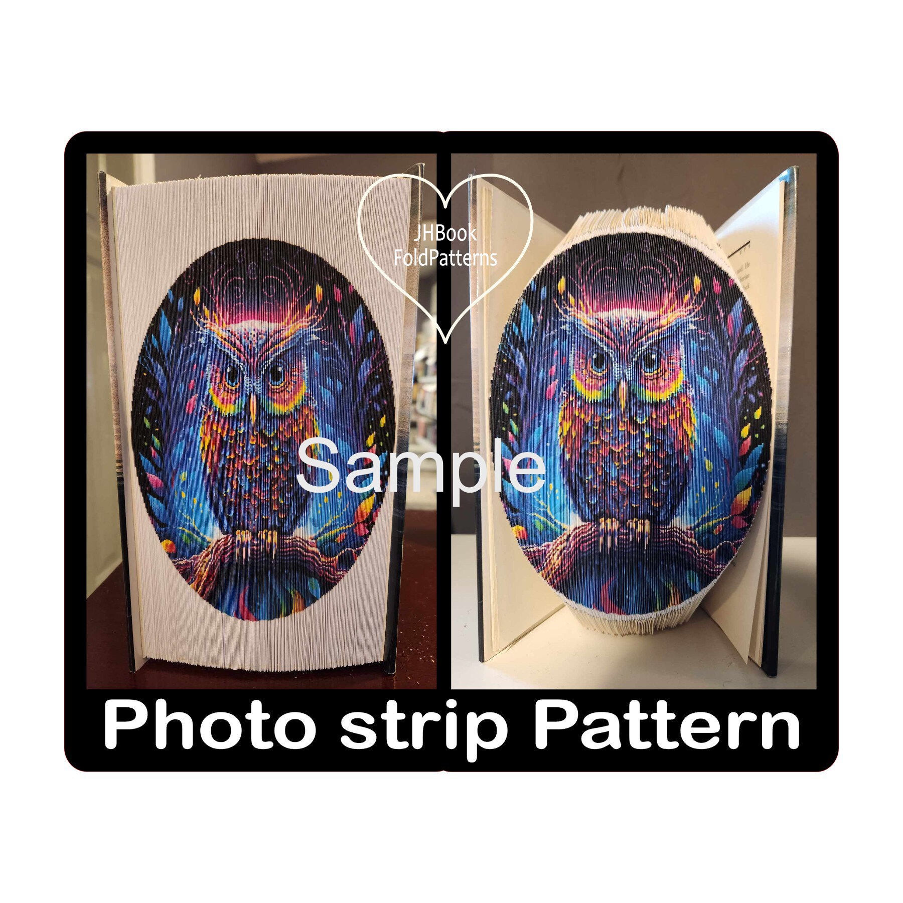 Book Shelves Split Photo Strip Pattern (2836PS) - Etsy