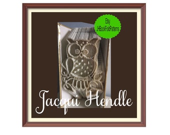 OWL Book Fold Pattern 2 Different Sizes Included 378 and 422 Pages Diy ...