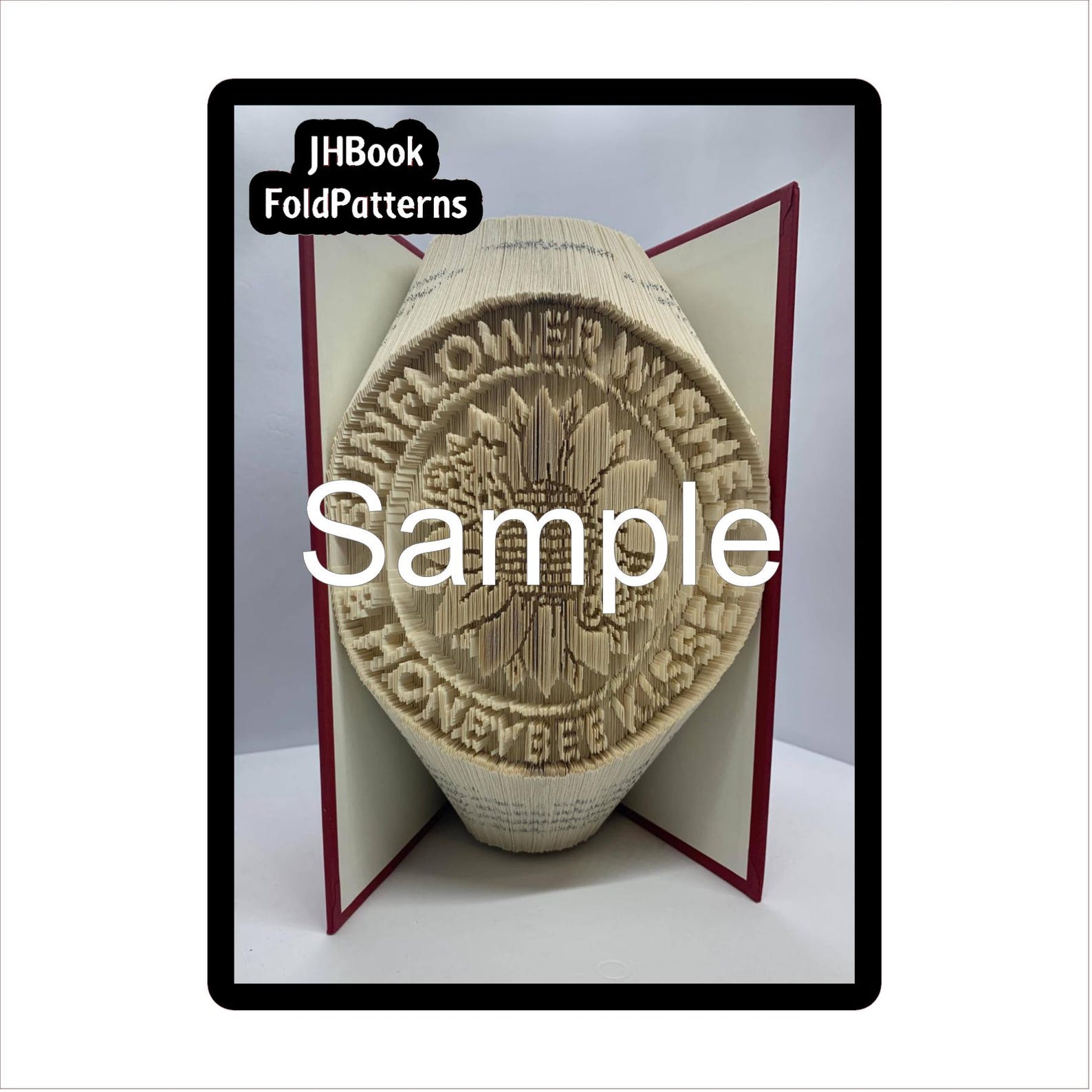 Heart Frame Cut And Fold Book Art Pattern 6430 Etsy