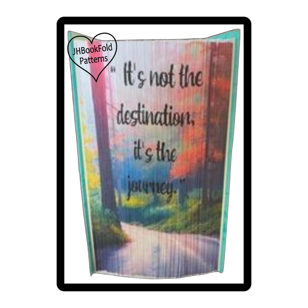 Its Not the Destination Photo Strip Book Art Pattern (1359PS) - Etsy