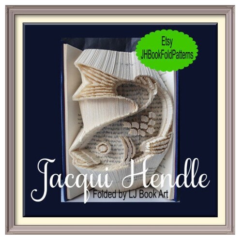 Book Folding Pattern Fish: Book Folding Tutorial Cut and - Etsy