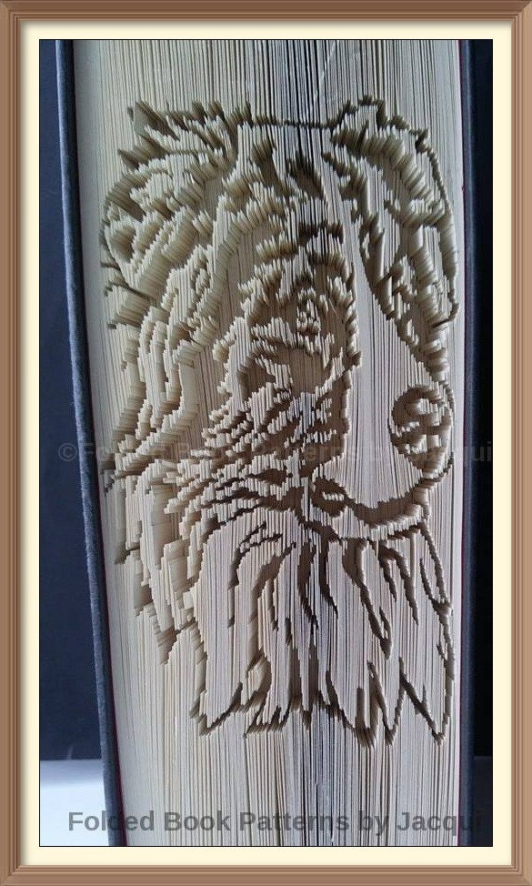 B30. Dog Book Folding Pattern - Etsy UK