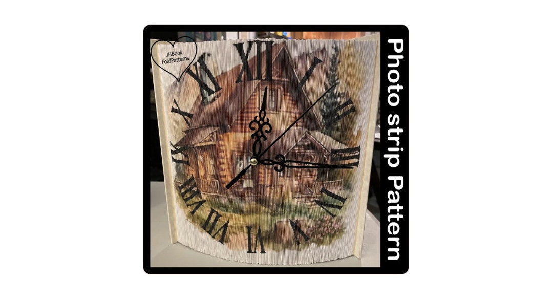 1329 Log Cabin Clock Photo Strip Pattern (658PS) - Etsy