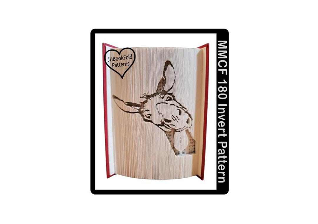 Donkey Cut and Fold Book Art Pattern (6806) - Etsy