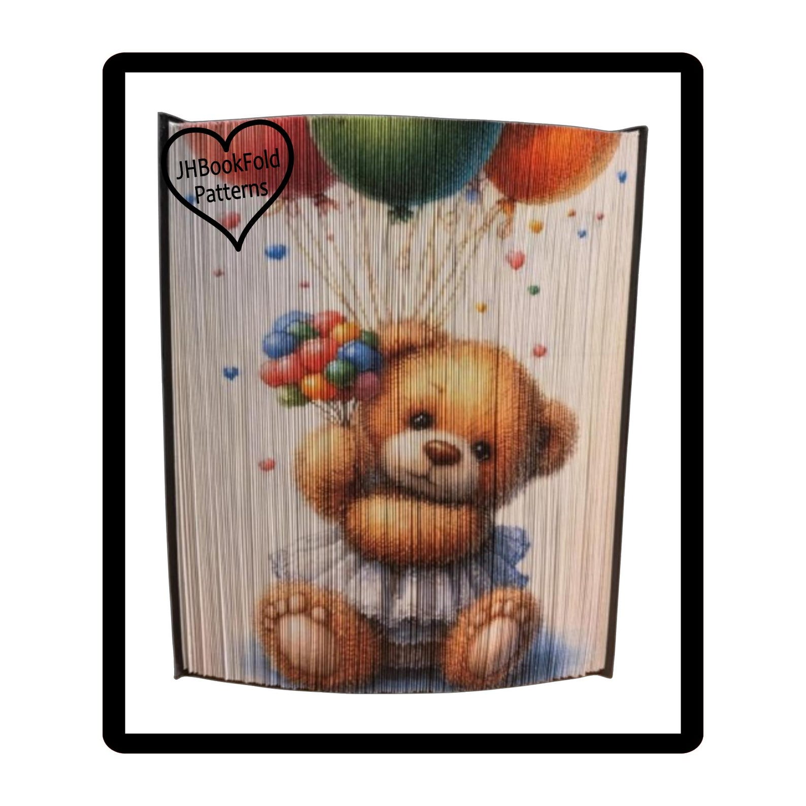 Ballerina Teddy With Balloons Split Photo Strip Pattern (3453PS) - Etsy