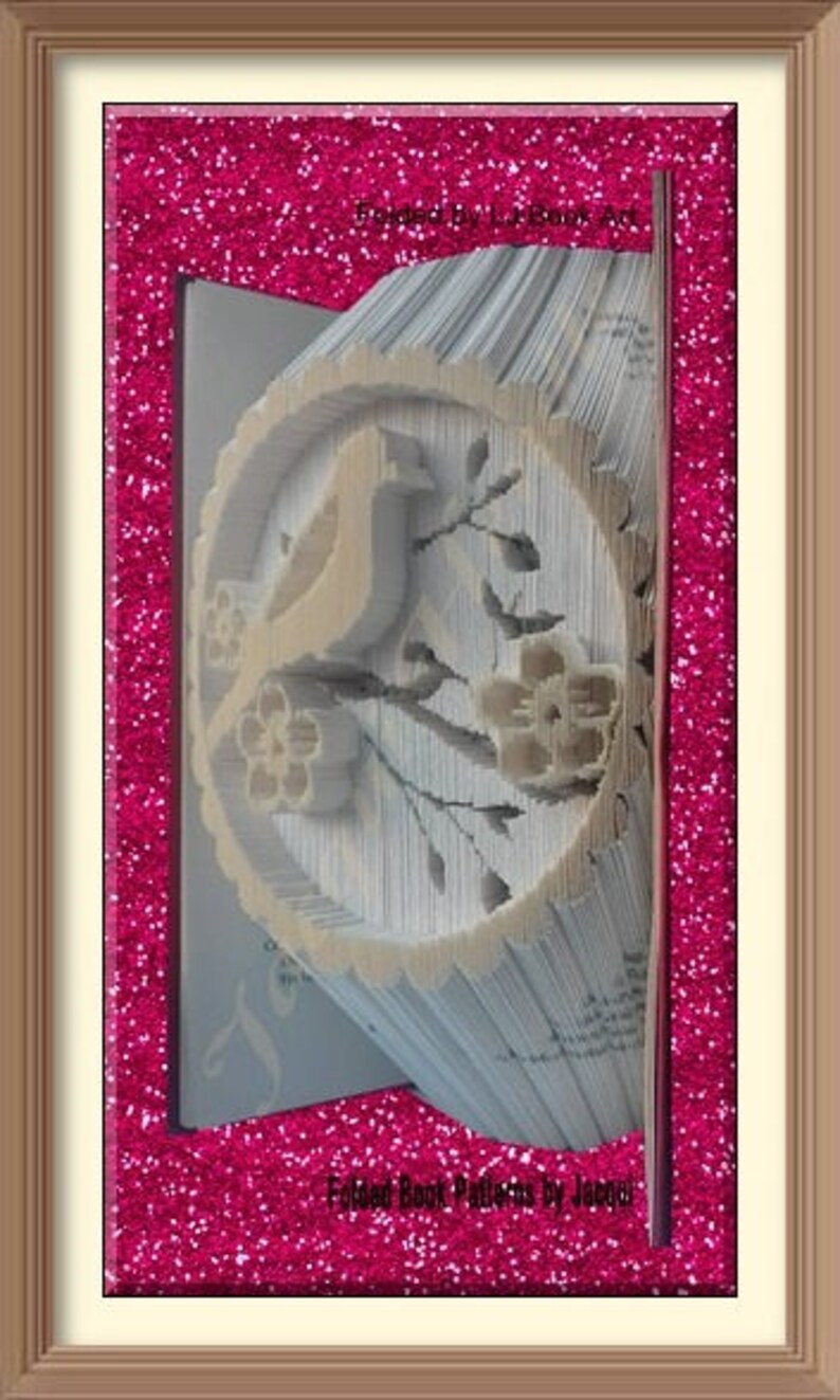 Bird Cut and Fold Book Art Pattern (2249) - Etsy