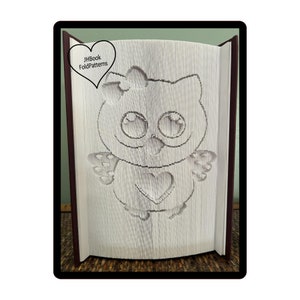 Owl Cut and Fold Book Fold Pattern 5738 - Etsy