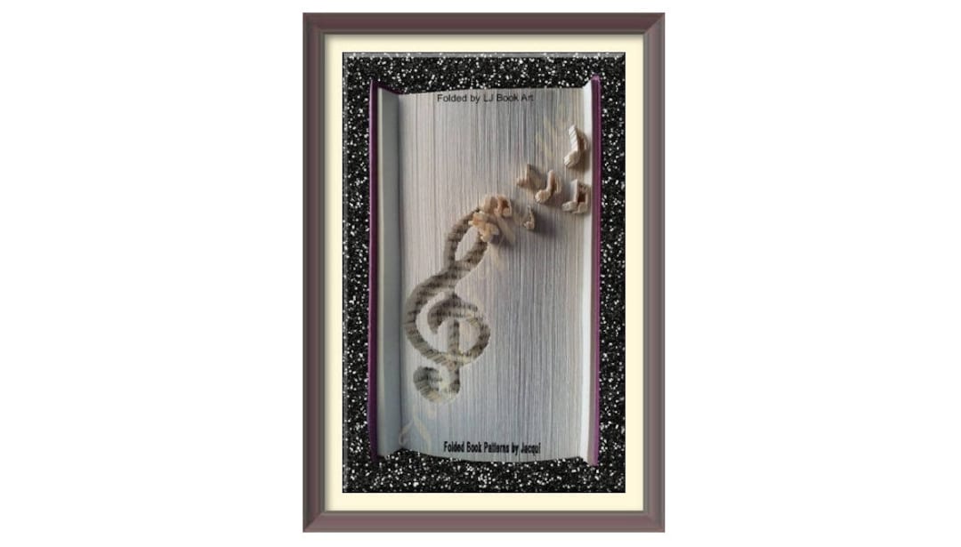 Treble Clef 2333 Book Folding Pattern - Etsy UK