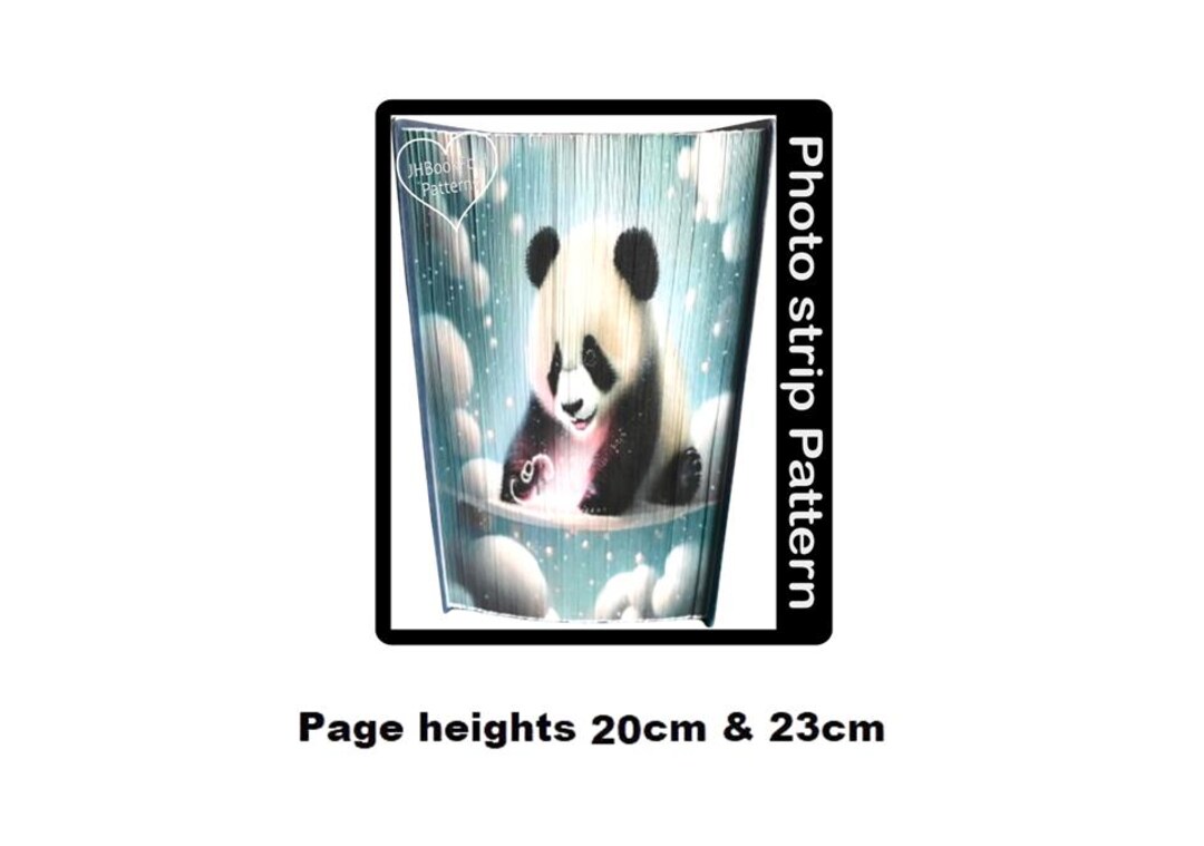 Cute Panda Photo Strip Pattern (889PS) - Etsy