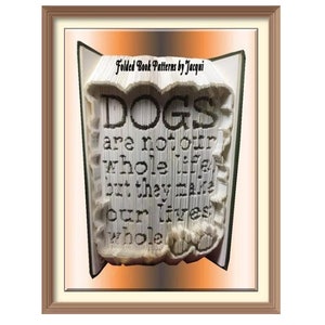 Dog Book Cut and Fold Book Art Pattern (2206) - Etsy