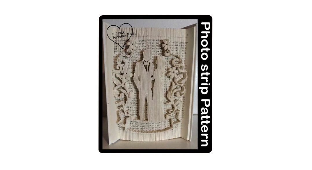 Bride and Groom Cut and Fold Book Art Pattern 6218 - Etsy