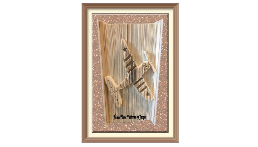 Bomber Plane Cut and Fold Book Art Pattern (2202) - Etsy