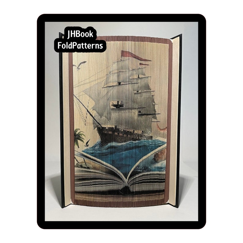Ship in Book Photo Strip Book Art Pattern 408PS - Etsy