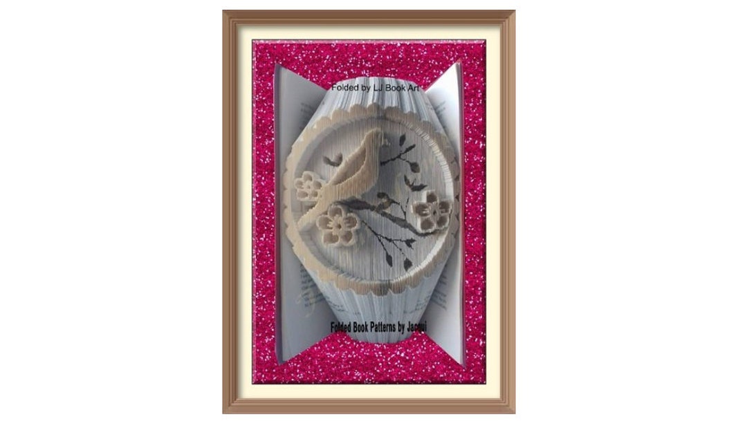 Bird Cut and Fold Book Art Pattern (2249) - Etsy