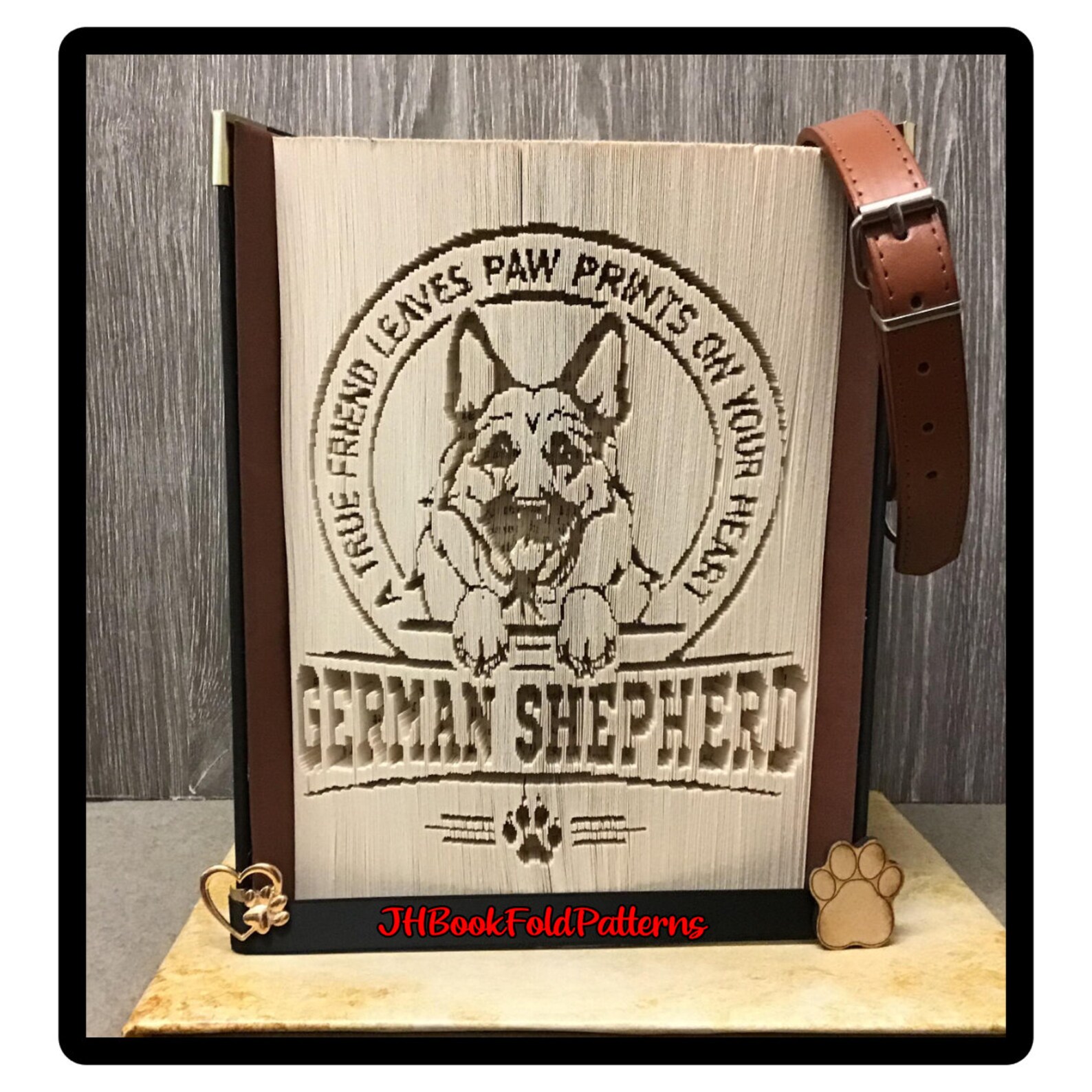 German Shepherd Cut and Fold Book Fold Pattern - Etsy