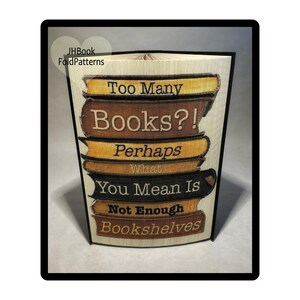 Too Many Books Photo Strip Pattern (1182PS) - Etsy