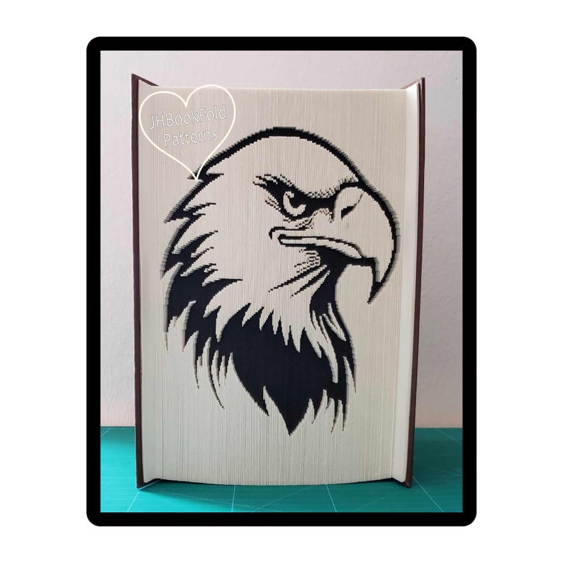 Eagle Head Cut and Fold Book Art Pattern (6745) - Etsy