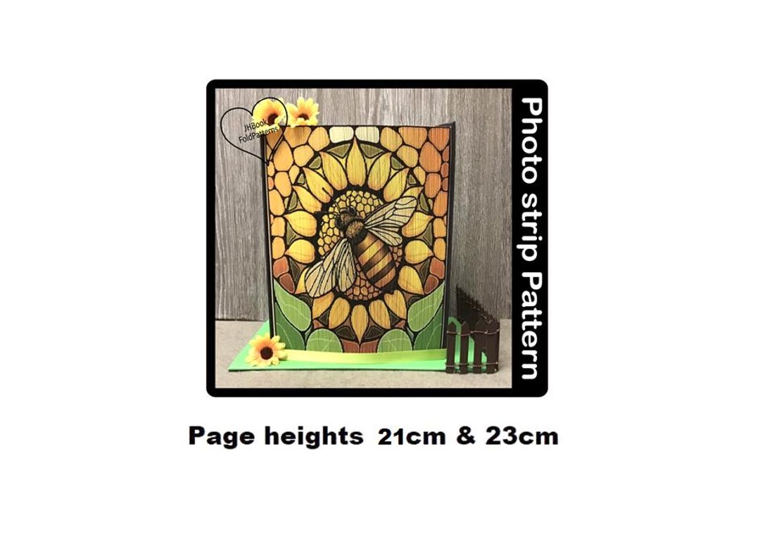 Bumble Sunflower Photo Strip Pattern (1463PS) - Etsy