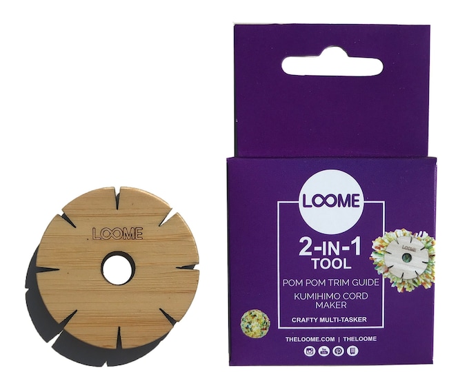 Pom Pom Maker, Wood & 5-in-1 Tool, Makes Multiple Size Pom Poms (XL ...