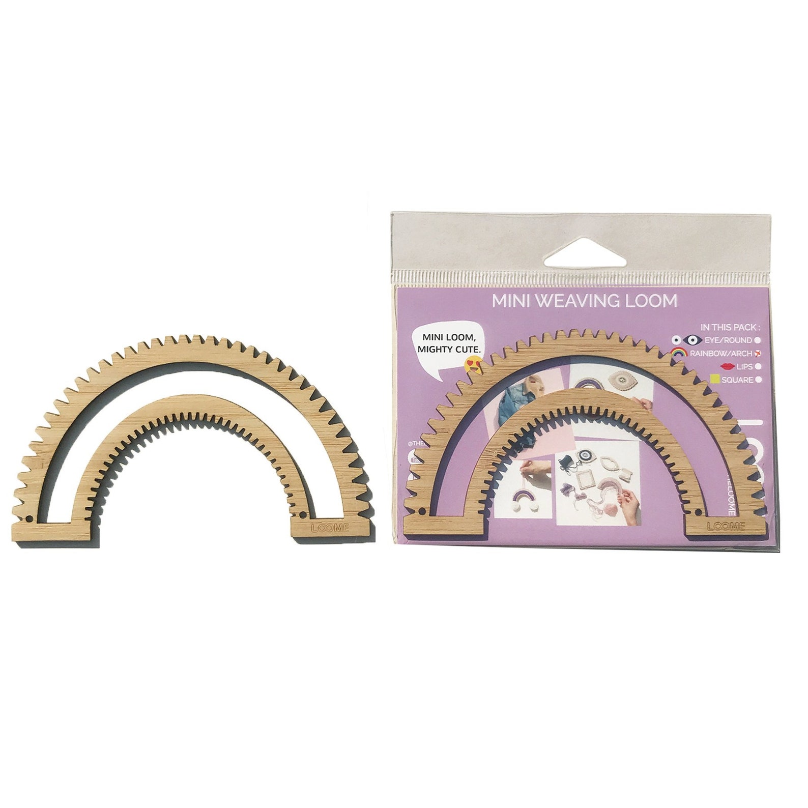 WEAVING LOOM MINI: Eye Rainbow Square - Etsy