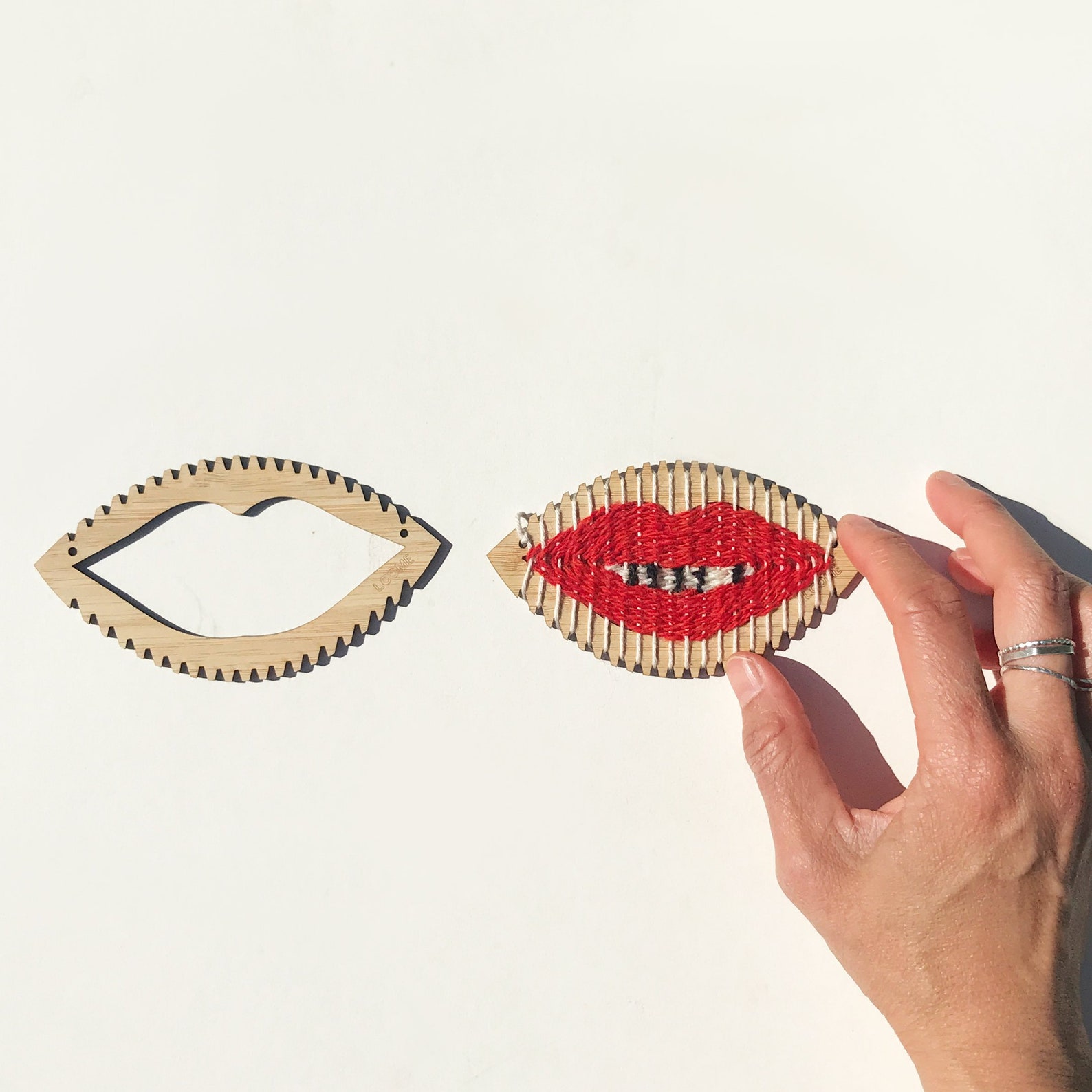 WEAVING LOOM MINI: Eye Rainbow Square - Etsy