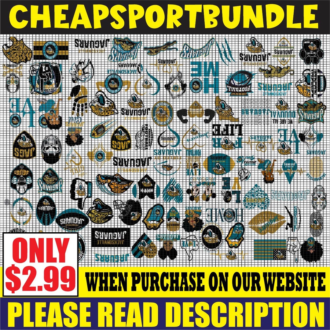 Jackso-nville-jag-uars-svg Clipart Bundle Cutting File - Etsy