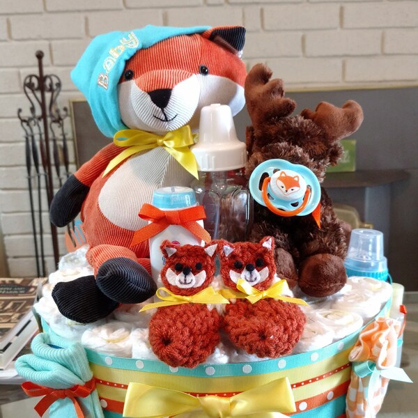 Fox Diaper Cake - Etsy