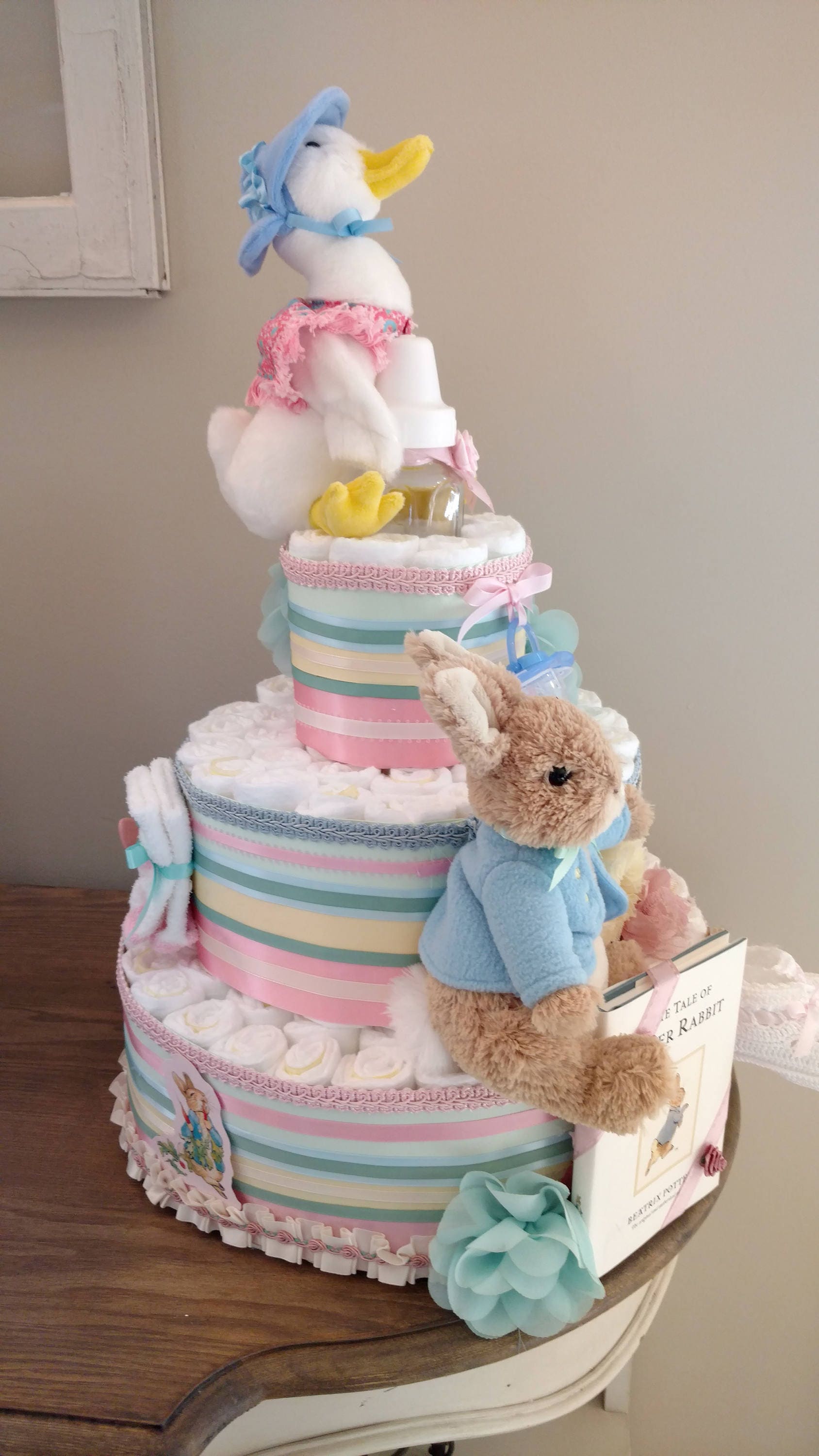 Peter Rabbit Diaper Cake Peter Rabbit Baby Shower Diaper - Etsy