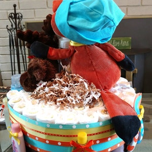 Fox Diaper Cake, Woodland, Fox Shower Cake, Mr. Fox Cake, Baby Shower ...