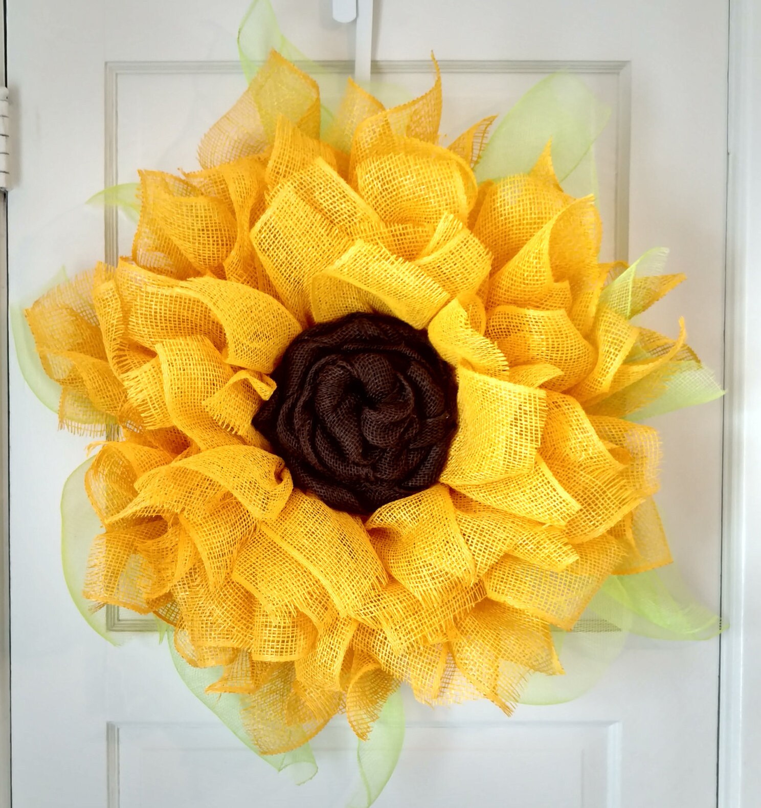 Sunflower Wreath Burlap Sunflower Wreath Xtra Large - Etsy