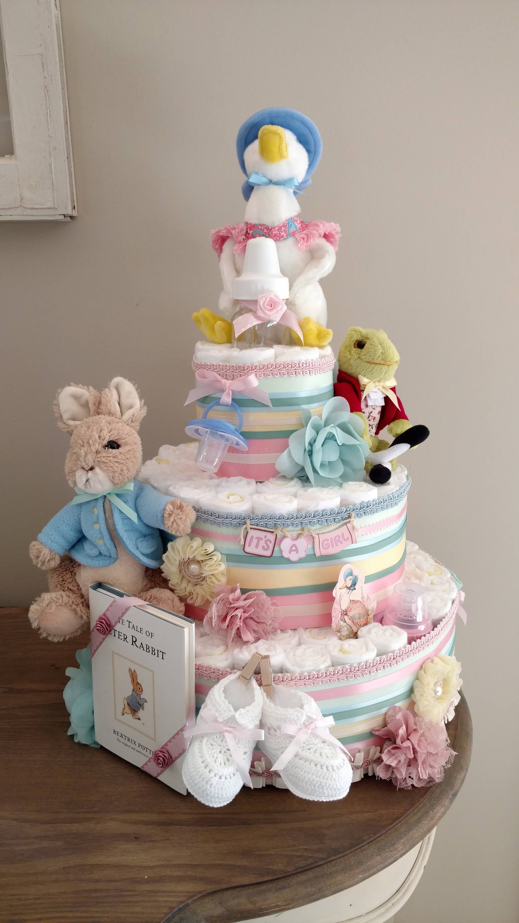Peter Rabbit Diaper Cake Peter Rabbit Baby Shower Diaper - Etsy