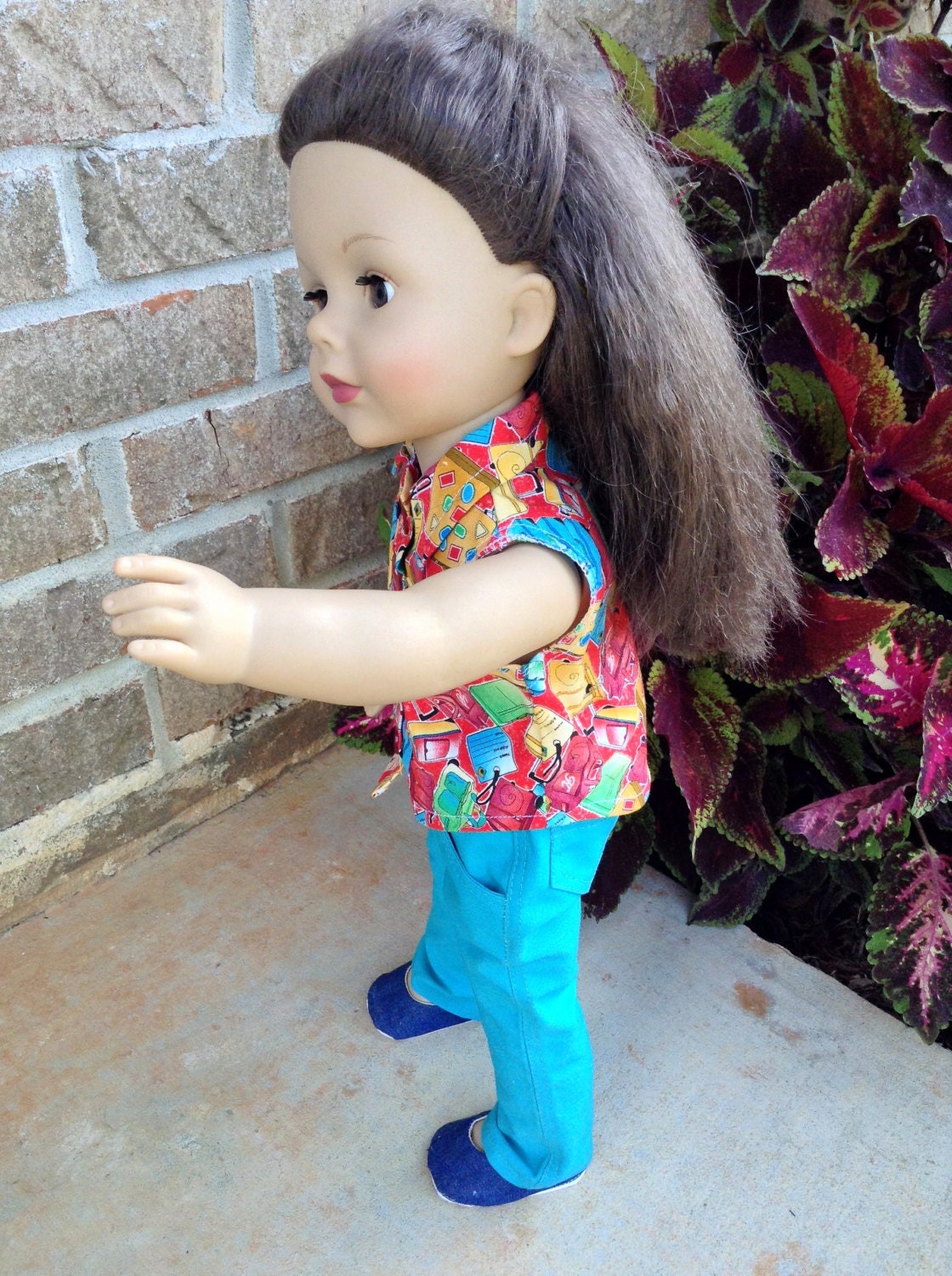 18 Inch Doll Detailed Jeans and Blouse - Etsy