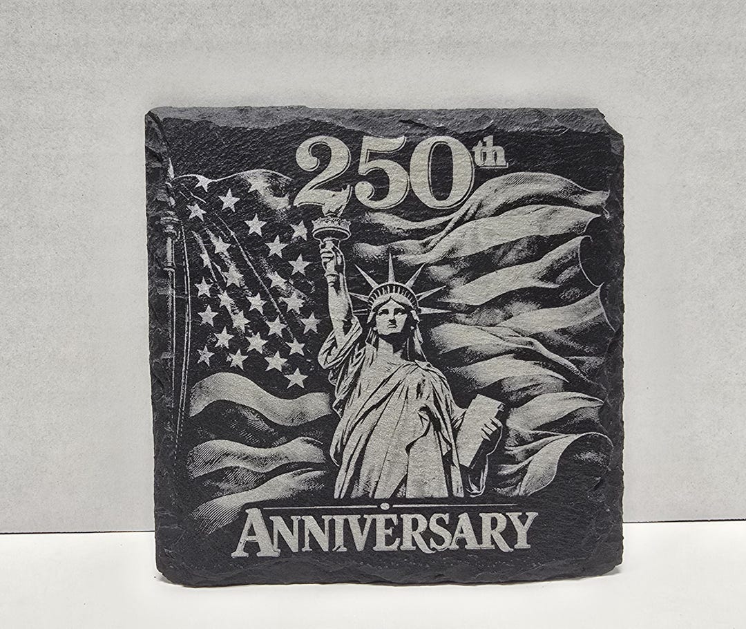 Commemorative 250th Anniversary American Heritage Slate Coasters - Etsy