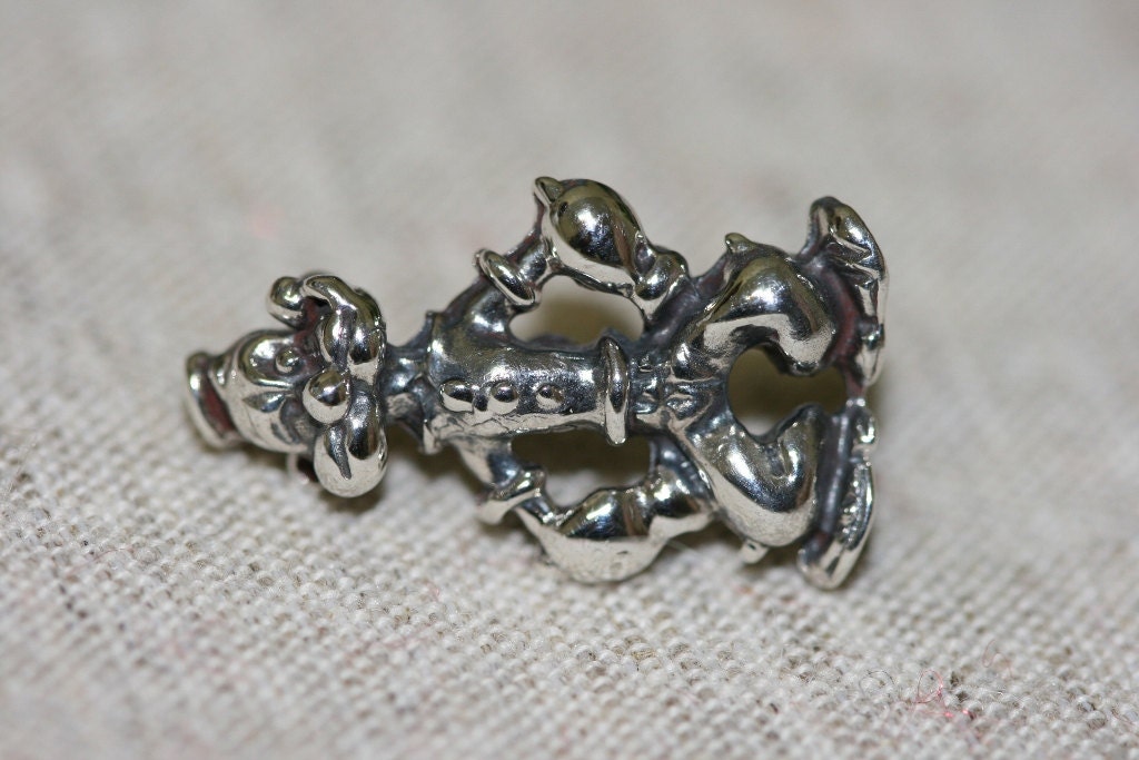 Popeye Lapel Pin, Silver Popeye, Silver Tie Tacks, Silver Lapel Pin ...