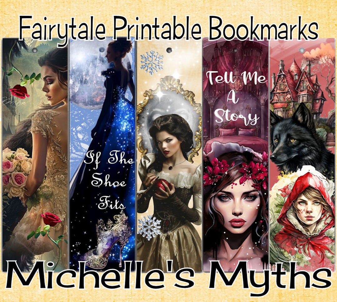Fairytale Printable Bookmarks Set 1 - Etsy