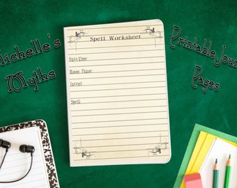 Printable Spell Journal - Etsy