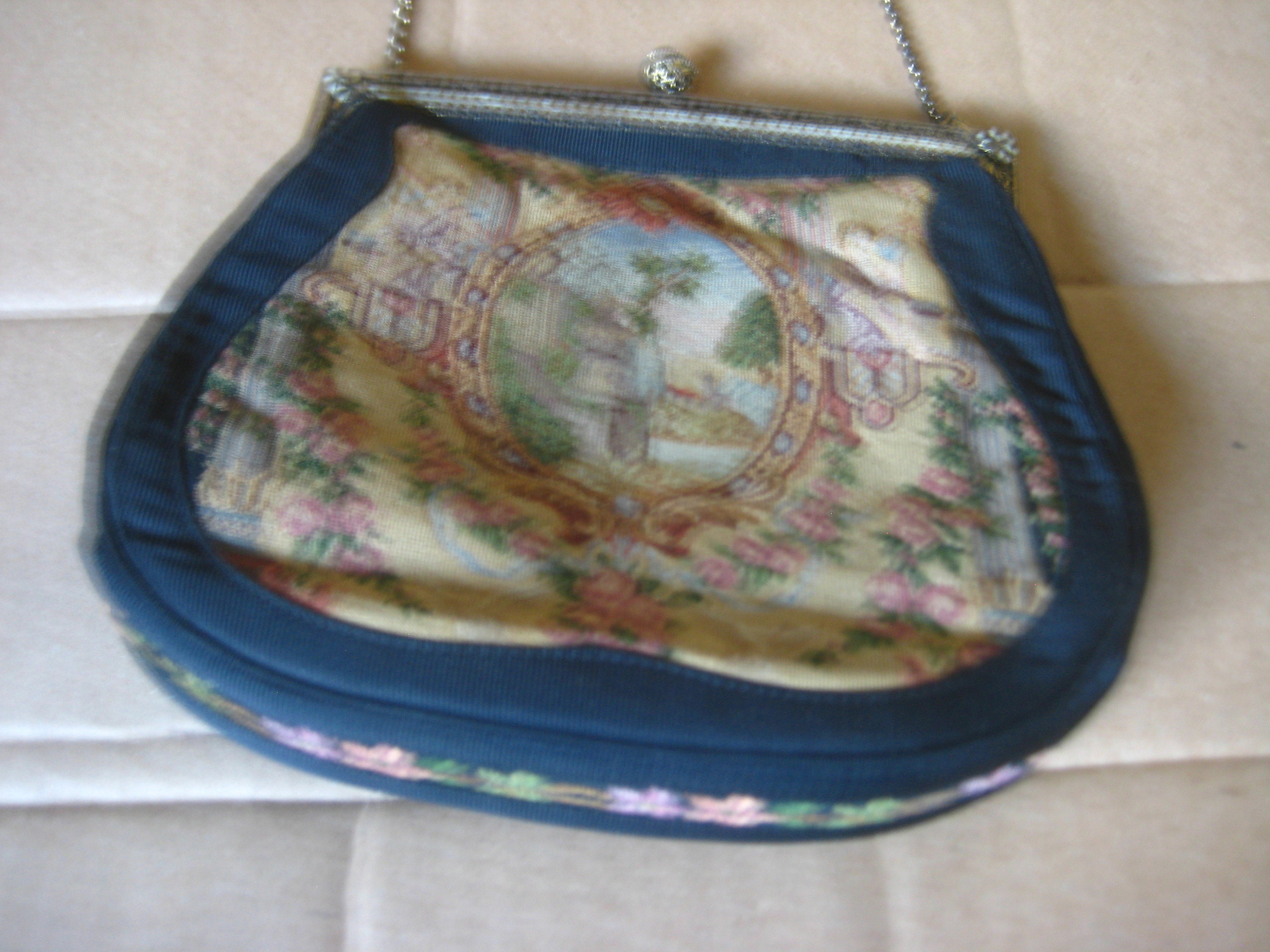 Tapestry Purse With Courting Scene. Antique - Etsy