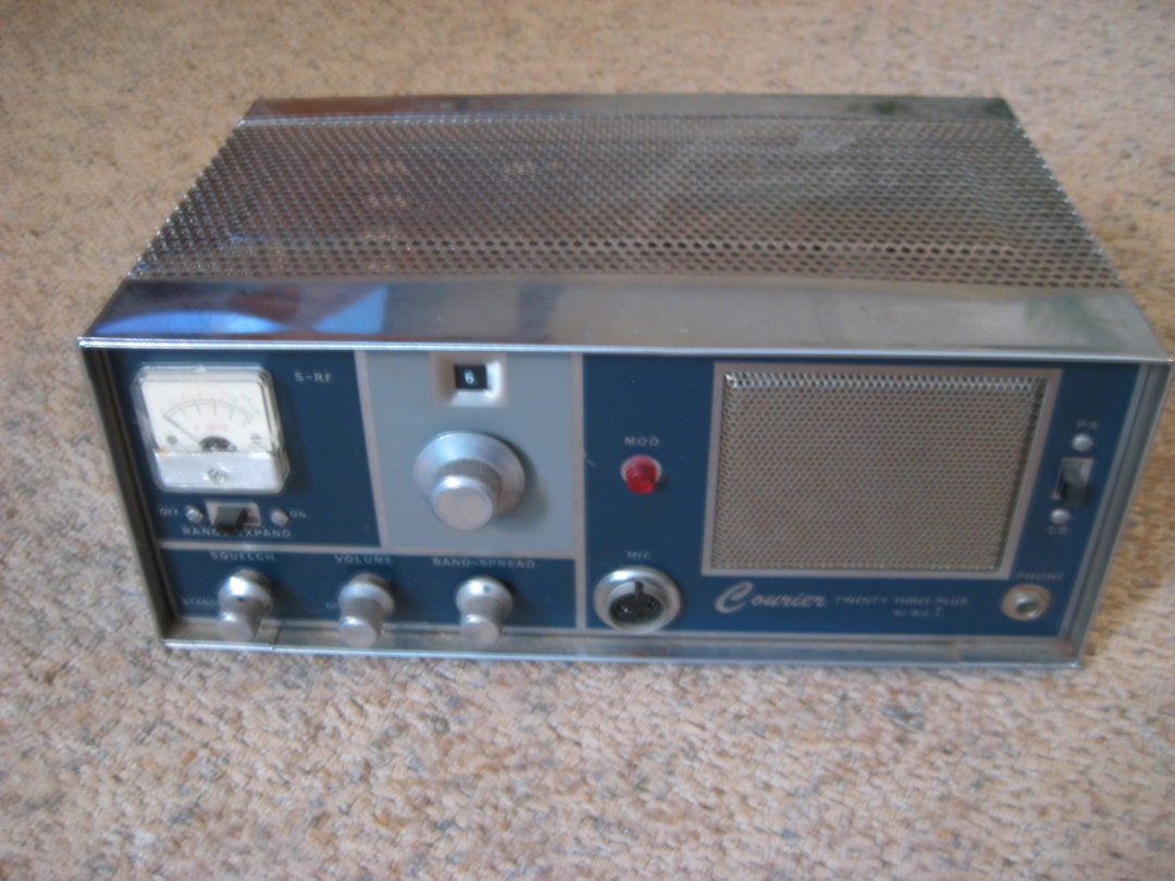 Courier Twenty Three Plus 23 Channel CB Tube Radio Base Transceiver ...