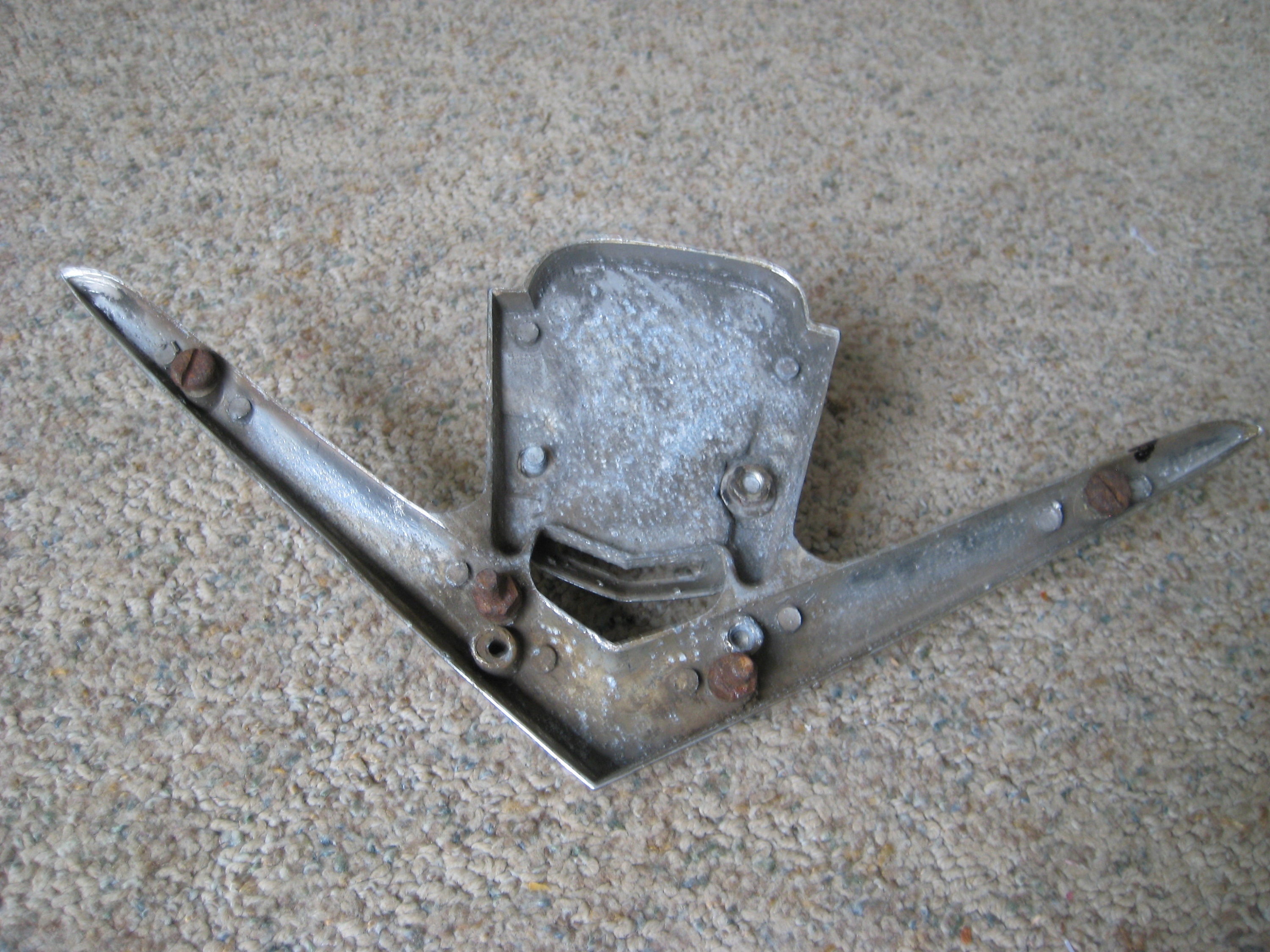 Ford 1955-56 Hood / Truck V Emblem / Ornament & Crest Holder. - Etsy