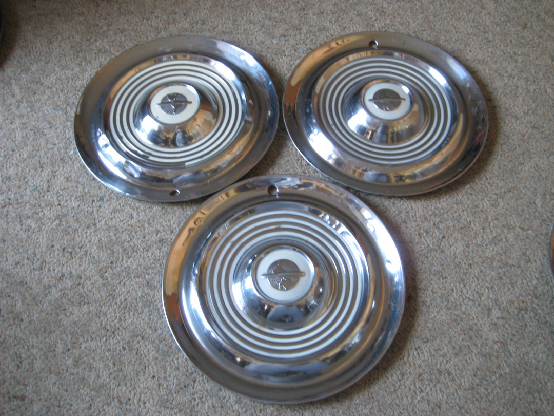 Oldsmobile 1954-55 15 Inch Hubcaps. ( Set of 3 ). - Etsy