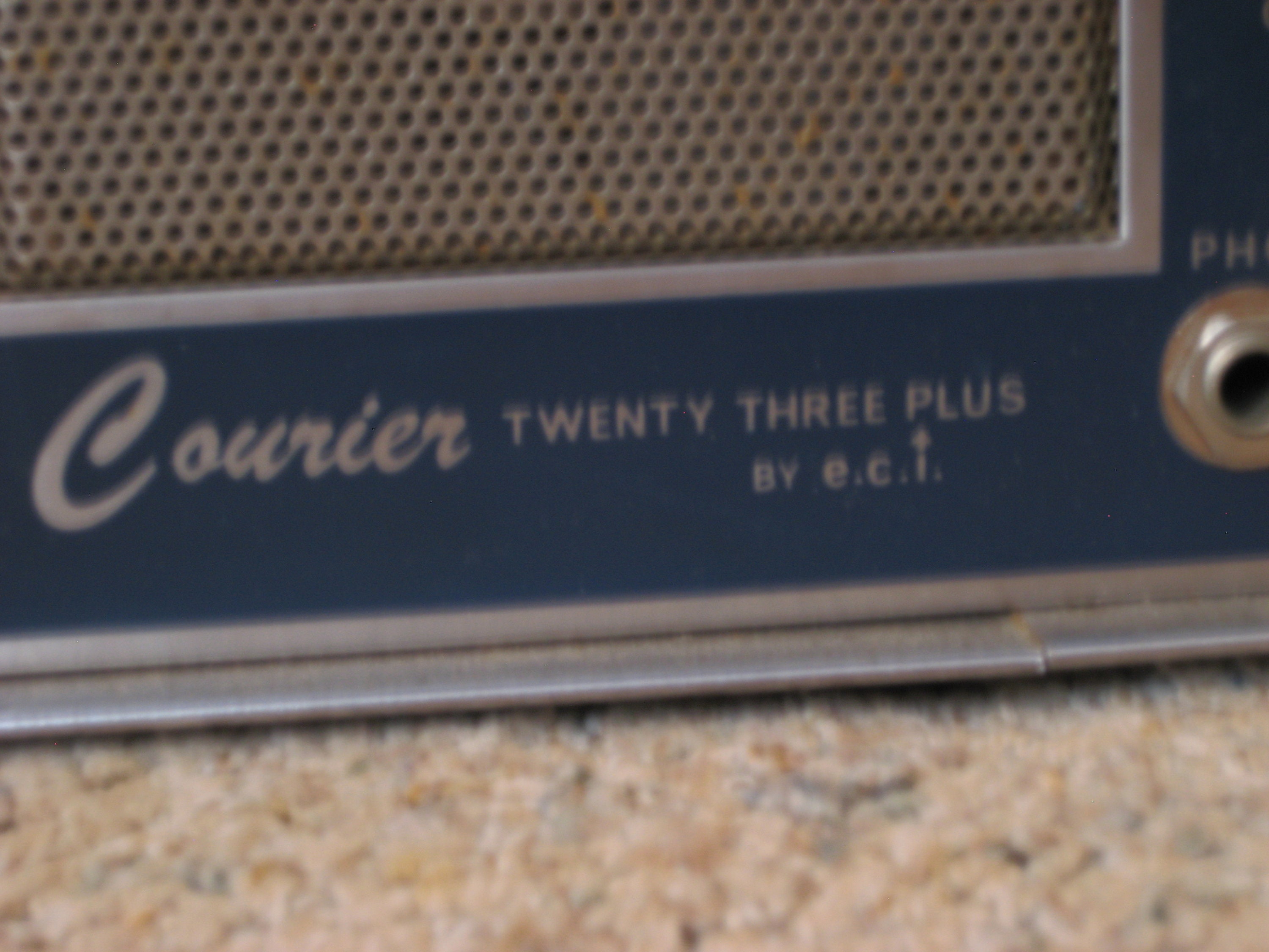 Courier Twenty Three Plus 23 Channel CB Tube Radio Base Transceiver ...