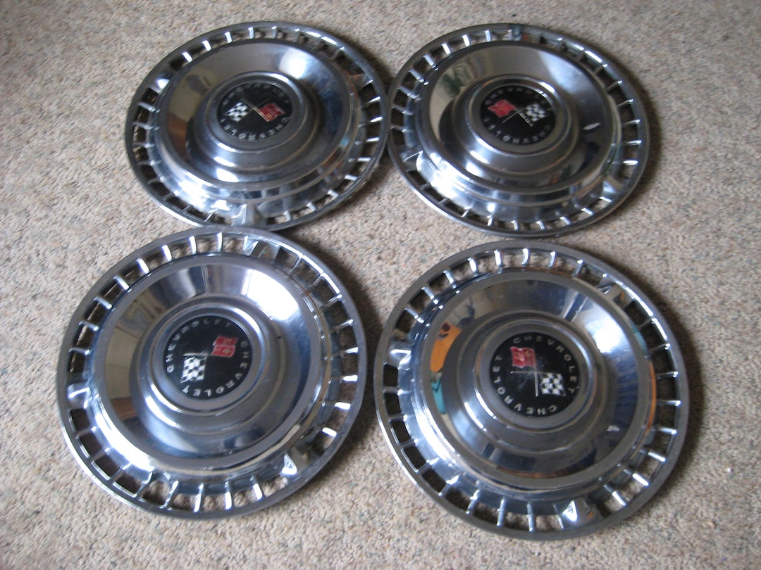 Chevy Cross Flag 1961 Impala SS 14 Inch Hubcaps. Set of 4 . - Etsy