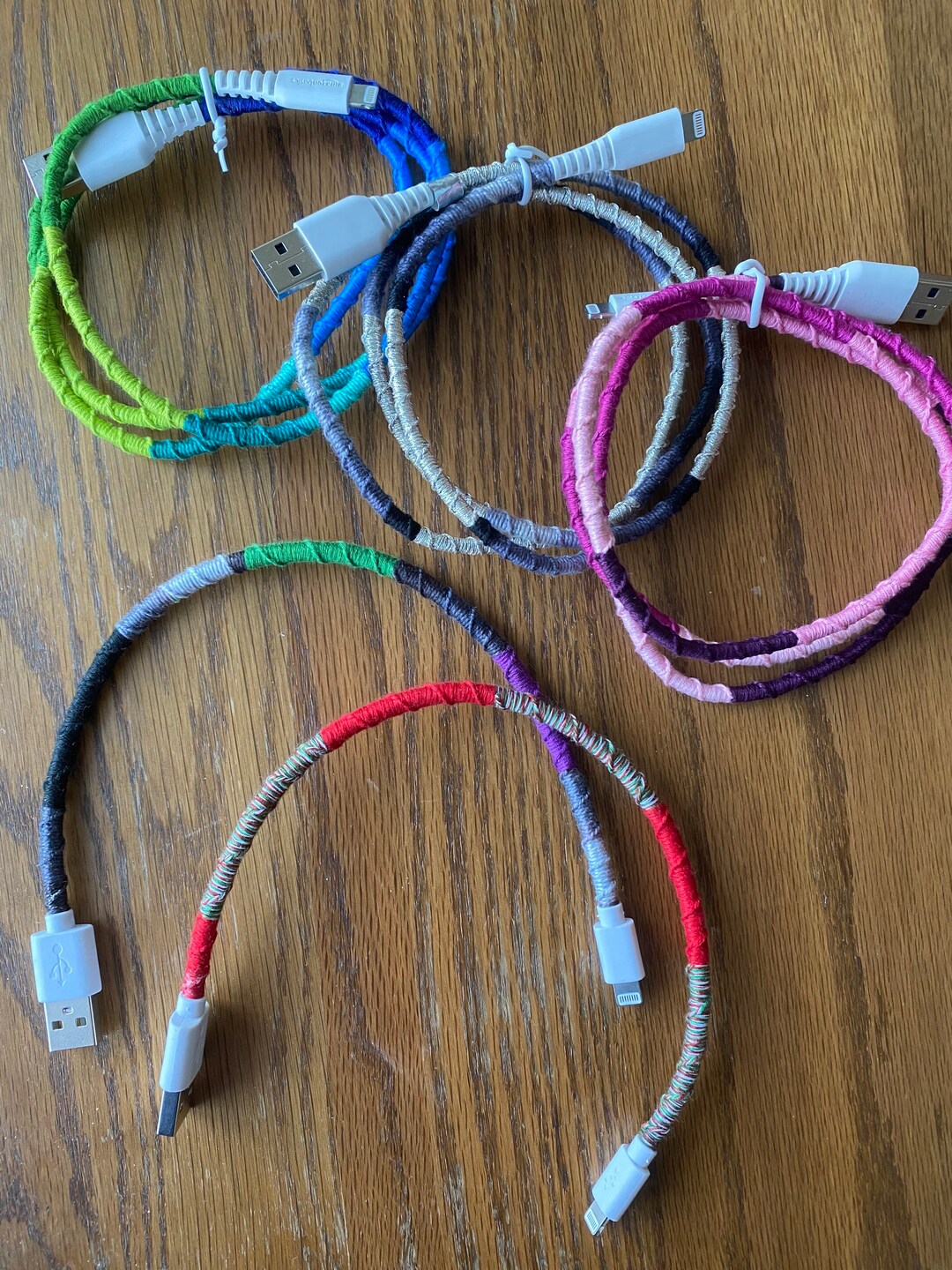 Ready to Send Woven Apple Compatible Lightning USB Cord - Etsy