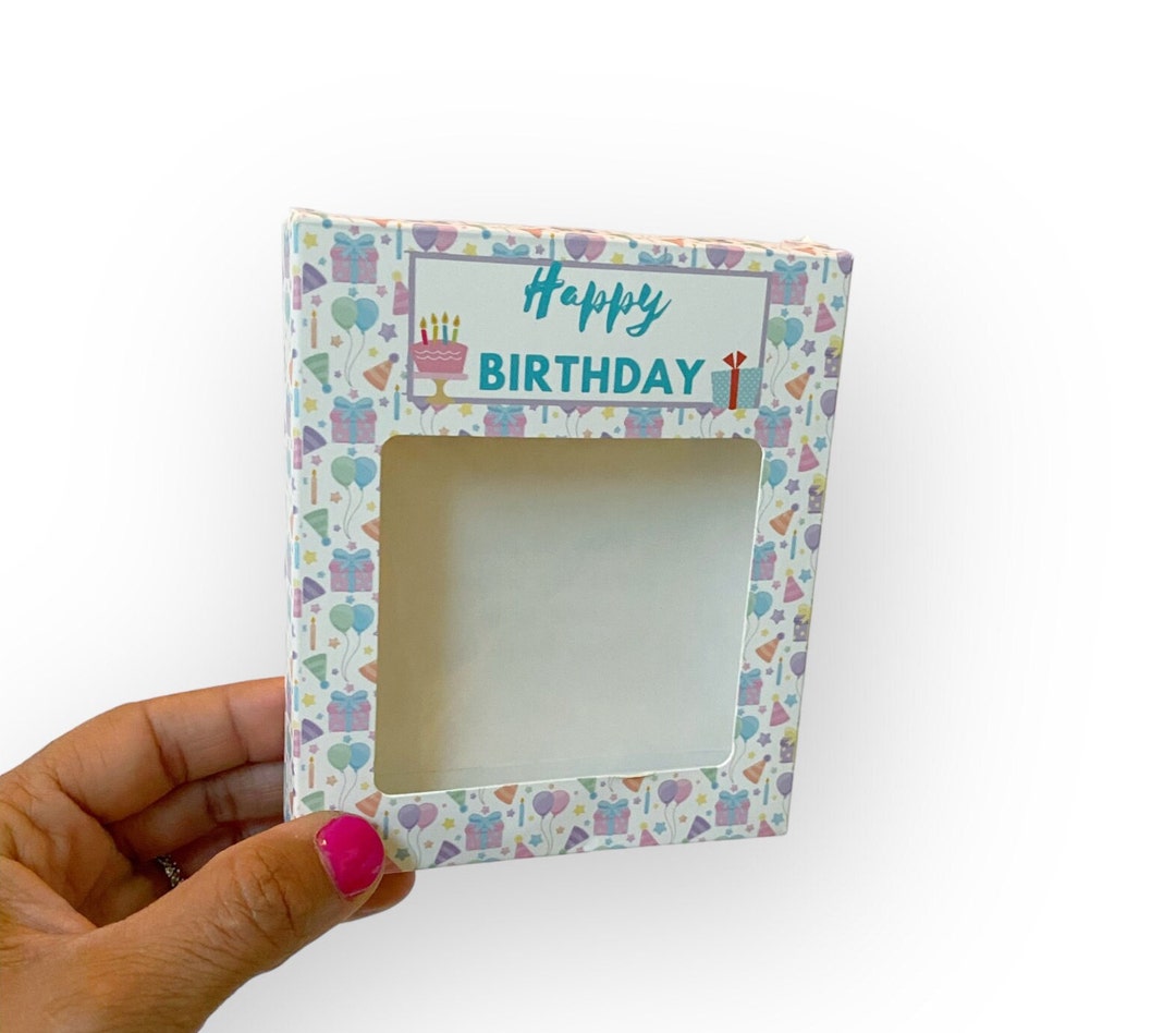 Birthday Cookie Box, Birthday Packaging, Cookie Packaging, Window Box ...